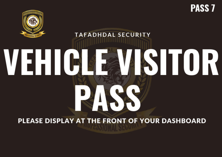 Visitor Vehicle Pass | PDF