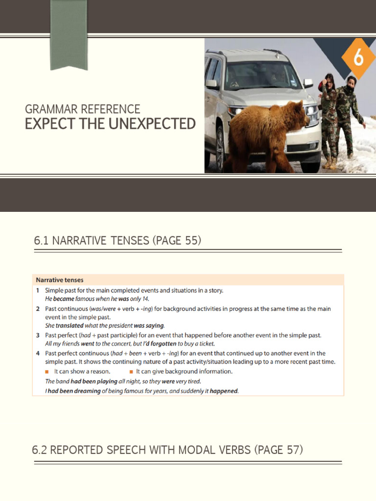 Grammar Reference U6 | PDF