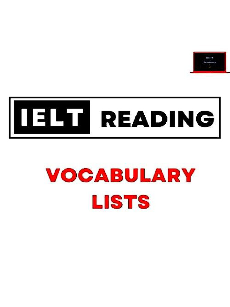 IELTS Reading Vocabs | PDF