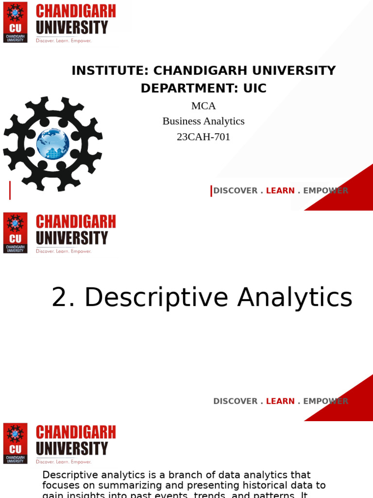 Unit 1 C Descriptive | PDF | Analytics | Descriptive Statistics