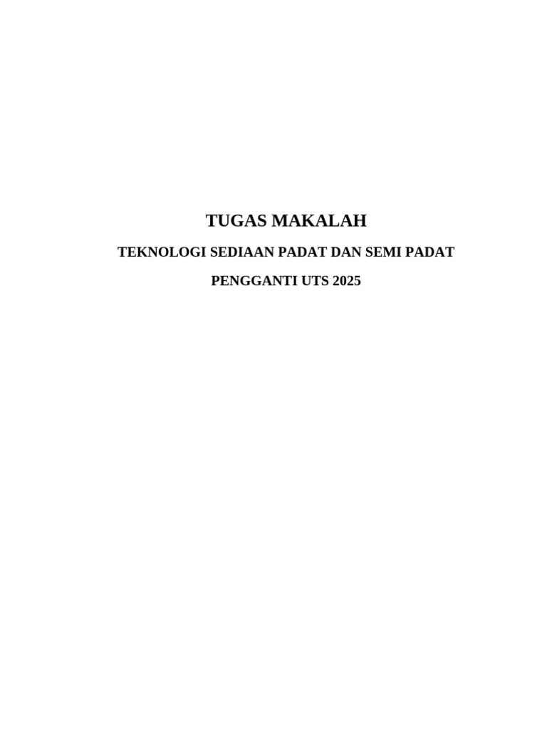 MAKALAH TSC - Pengganti UTS | PDF