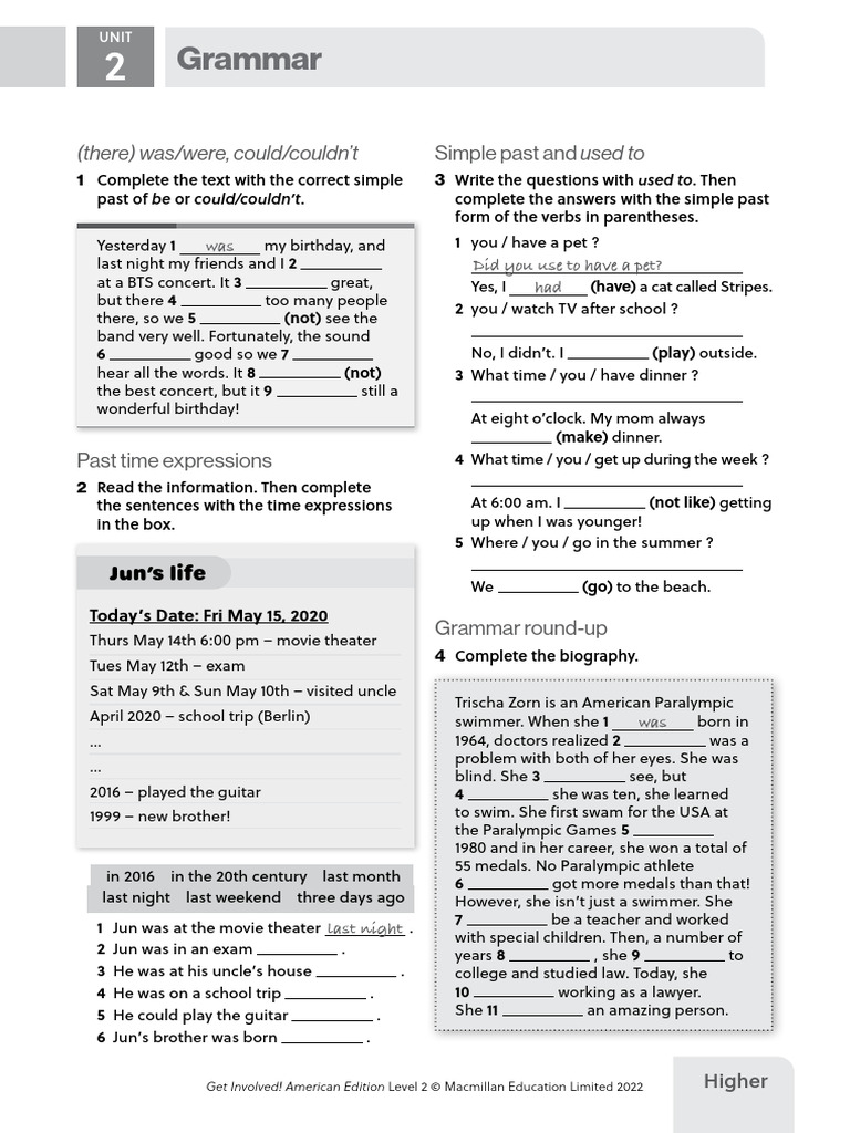 Grammar Higher U2 | PDF | Linguistics | Grammar