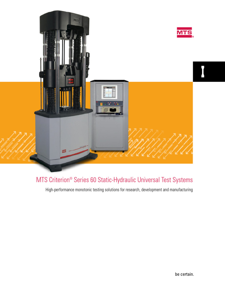 MTS Criterion Series 60 Testing Innovations | PDF | Composite Material ...