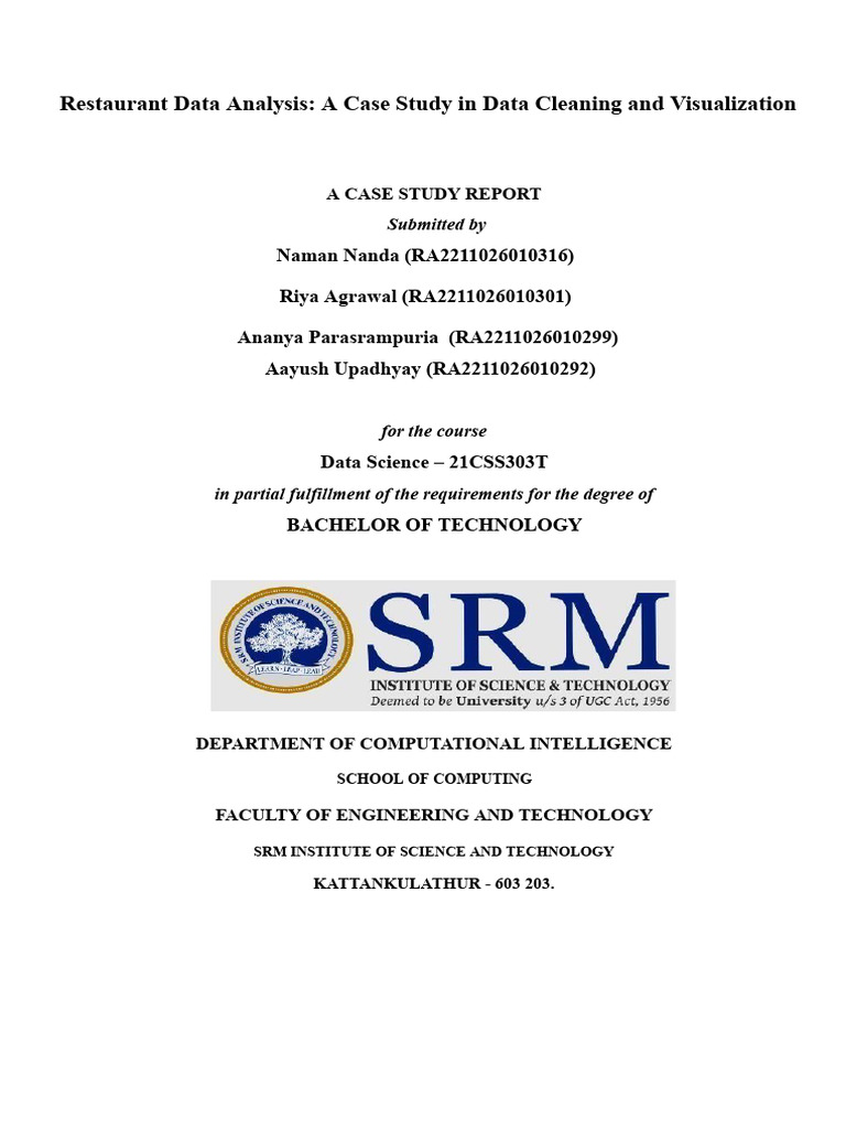 Data Science Case Study | PDF | Analytics | Data Analysis