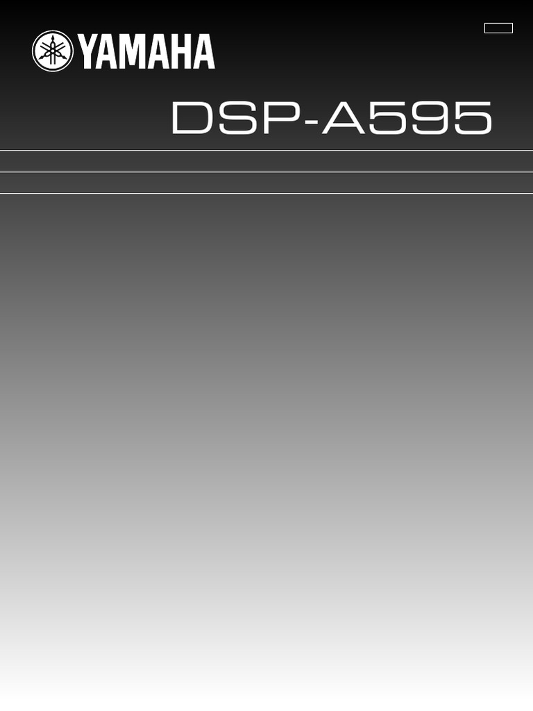 Yamaha Dsp-A595 en FR | PDF | Loudspeaker | Electrical Connector
