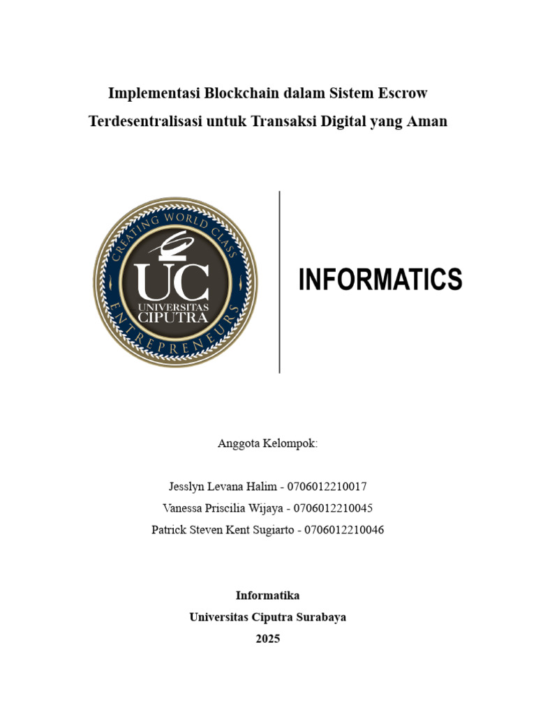 Proposal Blockchain | PDF