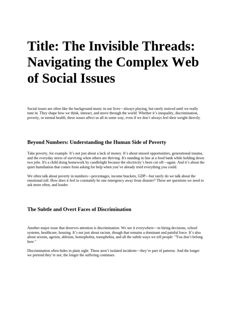 Manuscript On Social Issues | PDF | Mental Health | Empathy