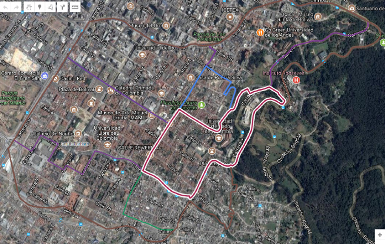 Mapa Barrios de La Candelaria | PDF
