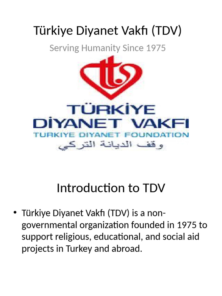 TDV Presentation | PDF