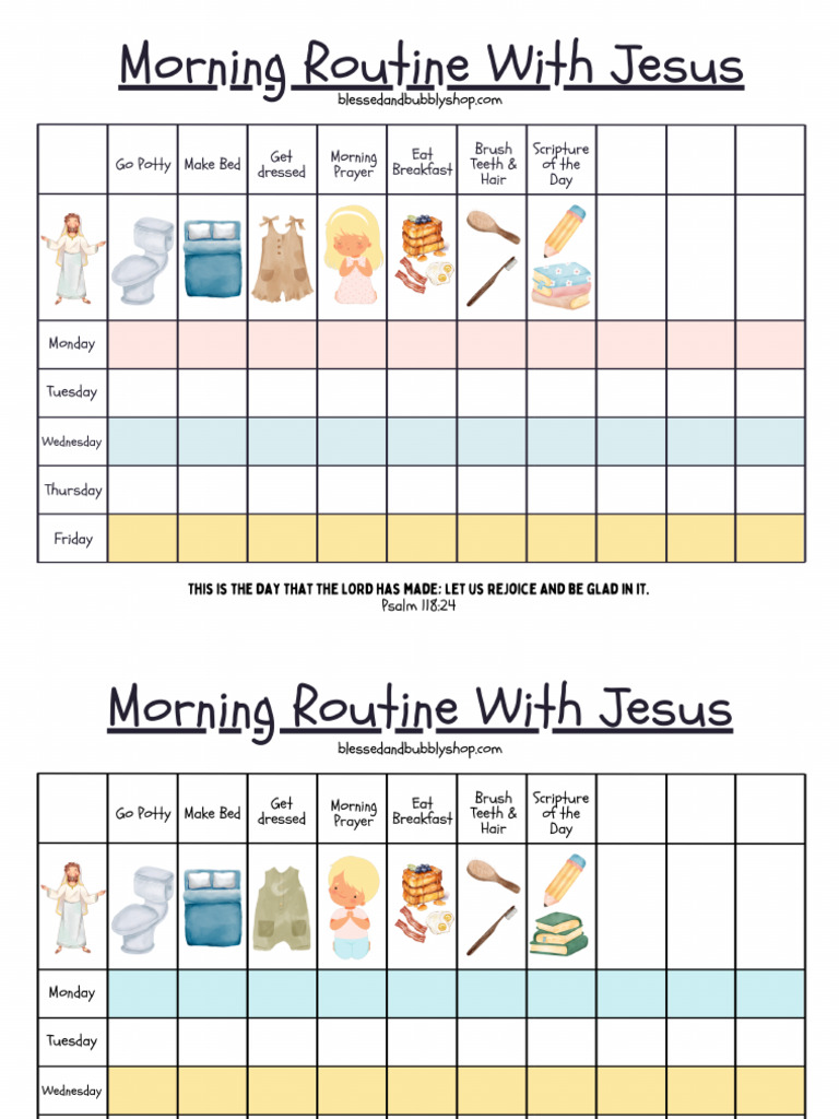 Morning Routine With Jesus | PDF