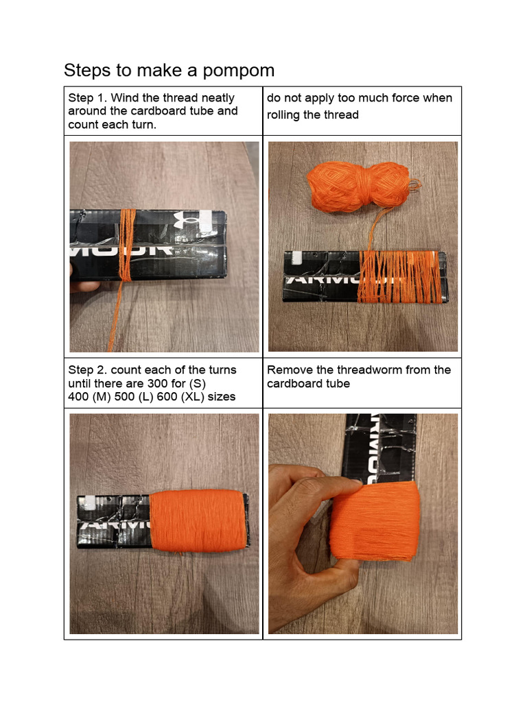 Pasos para Un Pompon | PDF