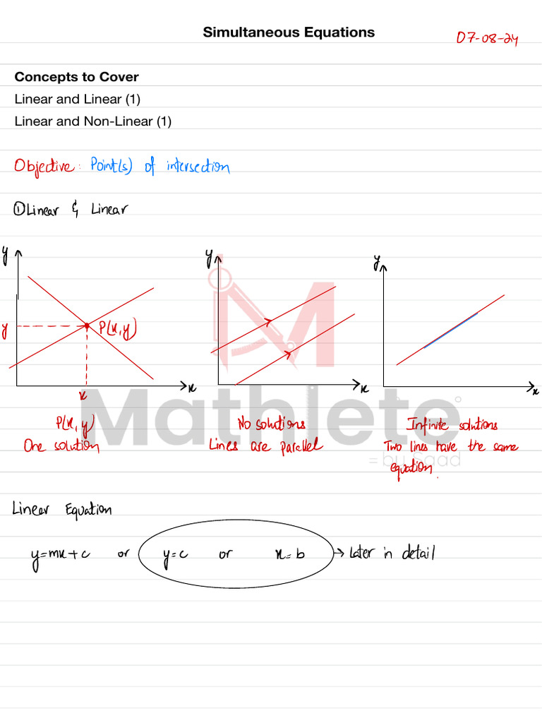 Solving Linear and Non-Linear Equations | PDF | Equations | Nonlinear ...