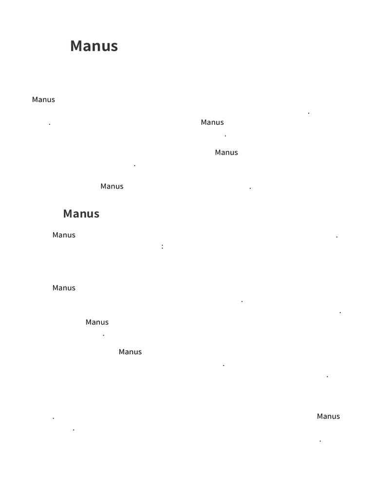 Manus Comprehensive Guide Ar | PDF