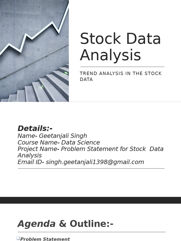 Project - Stock Data Analysis | PDF
