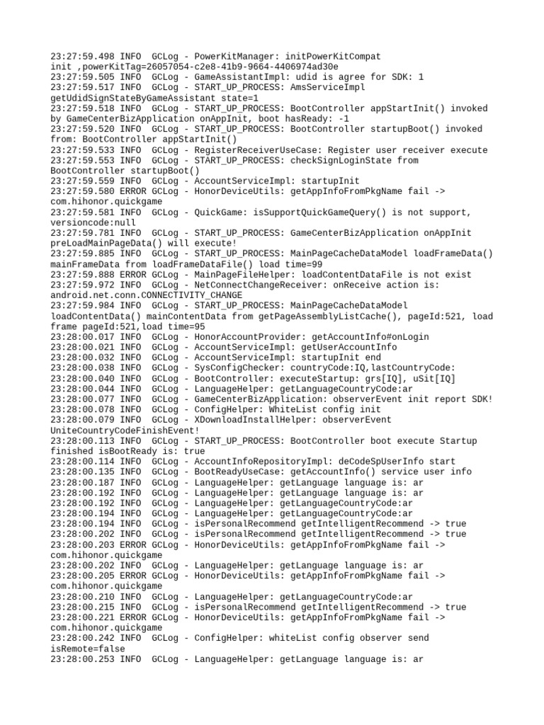 Game Center Initialization Log Analysis | PDF | Hypertext | World Wide Web