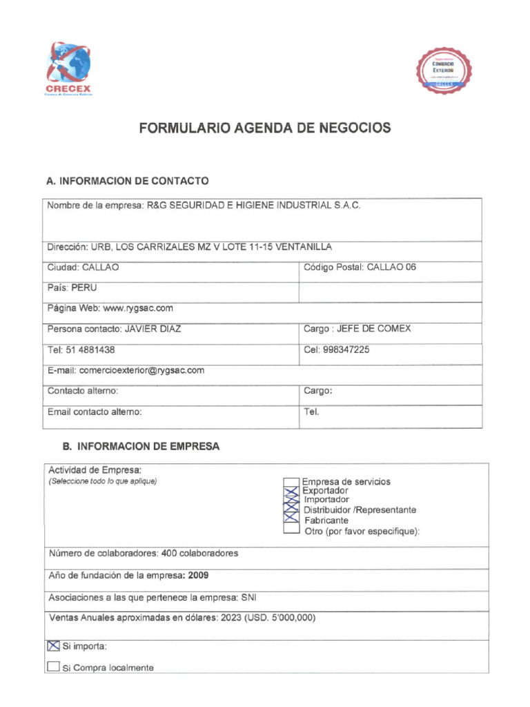 Formulario de Costa Rica | PDF