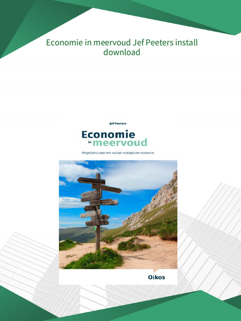 Economie in meervoud Jef Peeters download | PDF