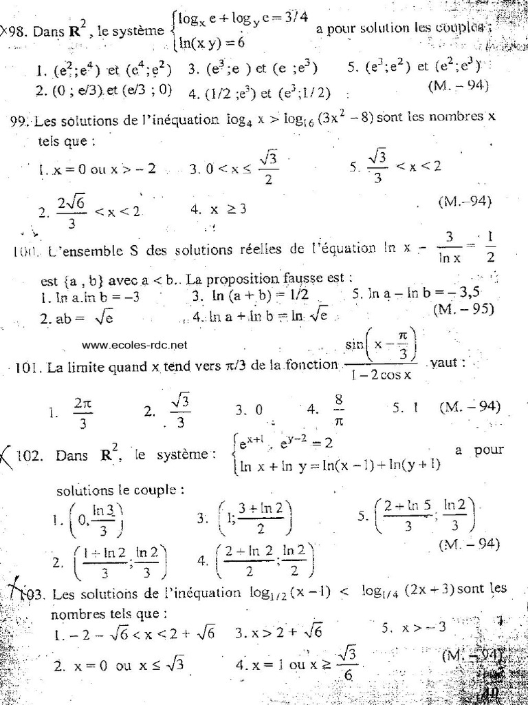 Math Exercices p49 | PDF