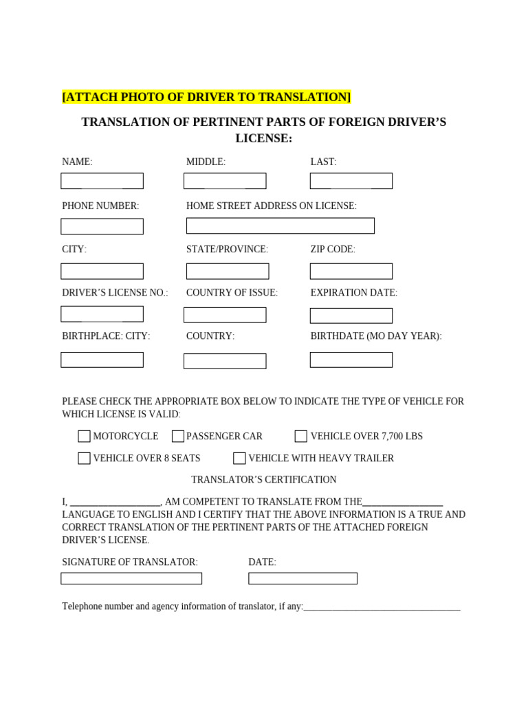 DL Translation Template | PDF