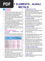 Physical and Chemical Properties of Alkali Metals | PDF | Lithium | Sodium