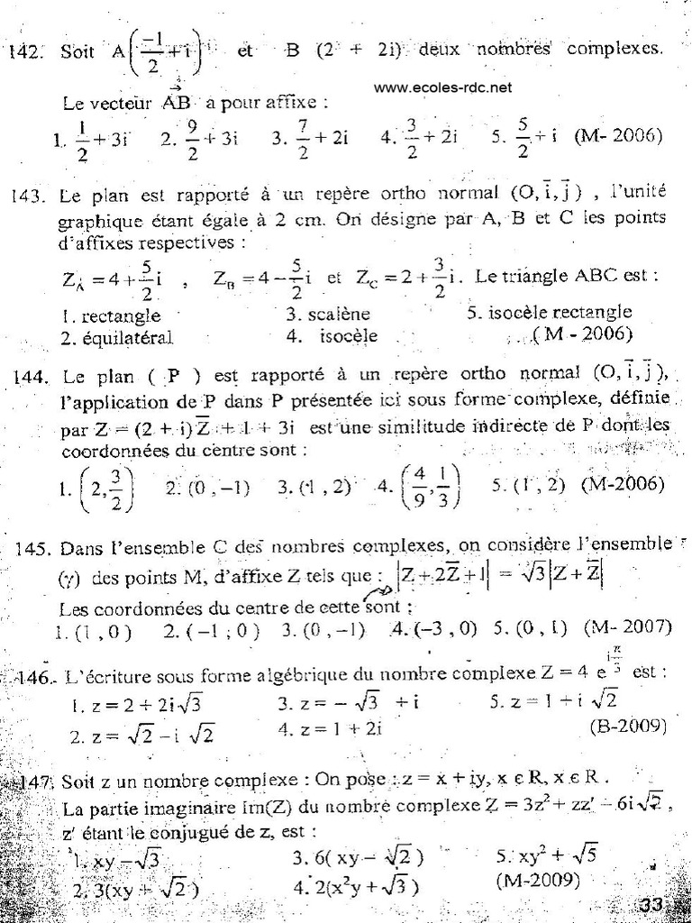 Math Exercices p33 | PDF