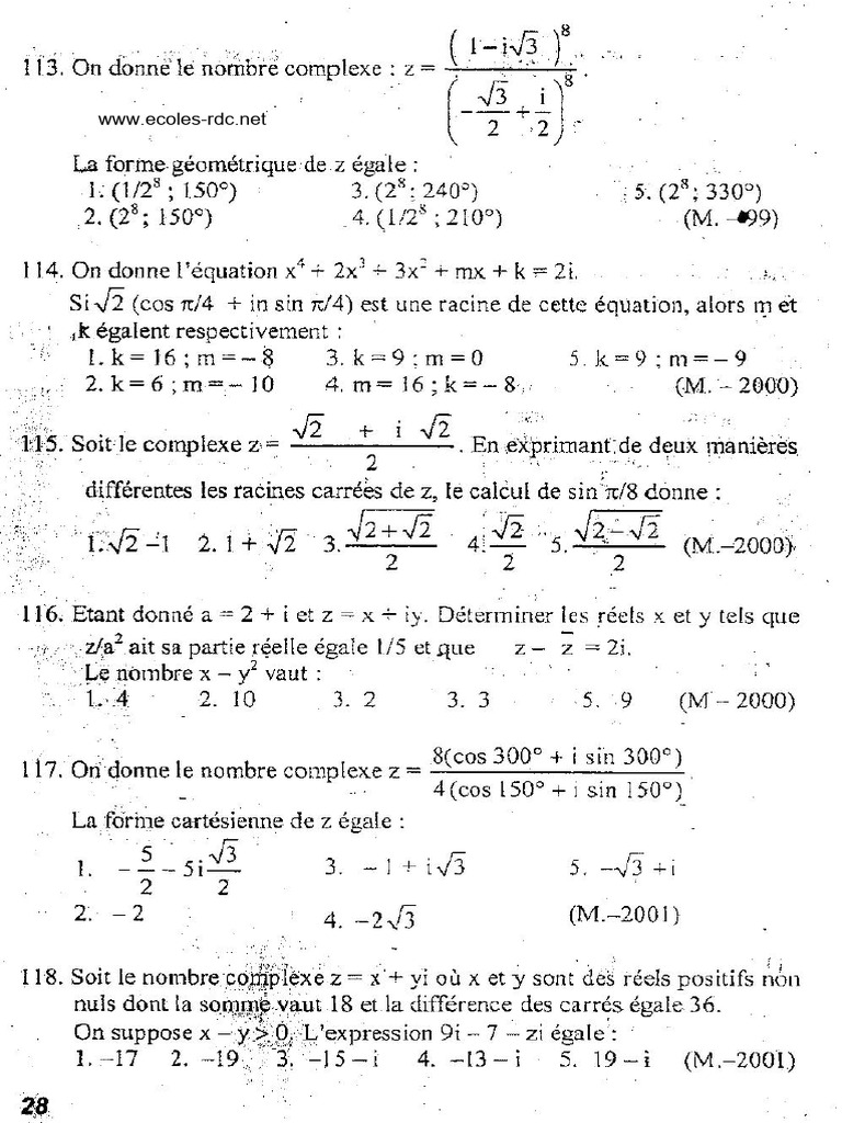 Math Exercices p28 | PDF