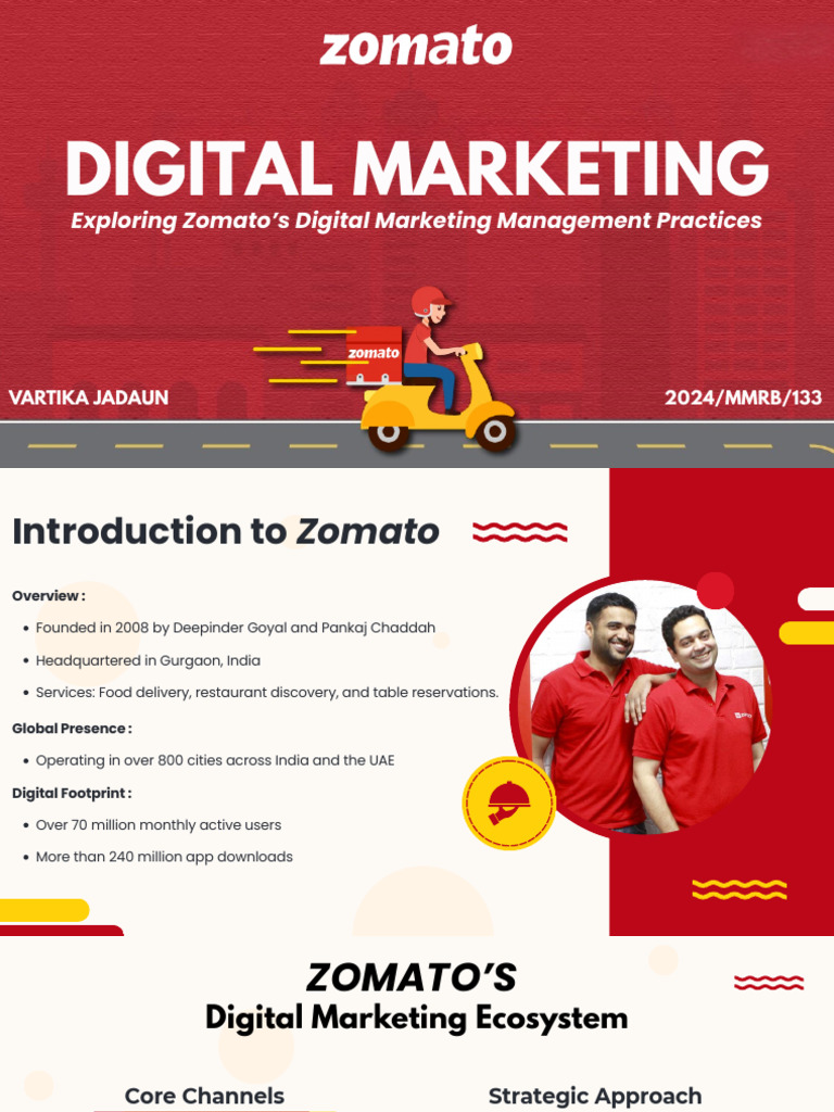 Zomato's Digital Marketing Strategies | PDF | Digital Marketing ...