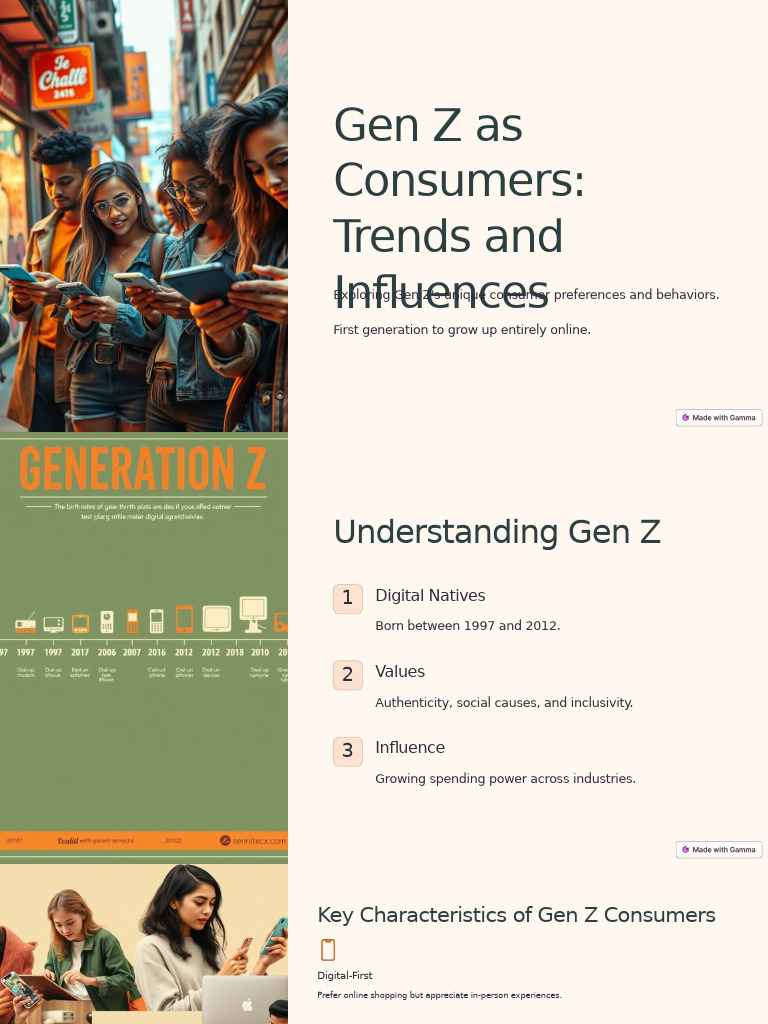 Gen Z As Consumers Trends and Influences | PDF | Brand | Social Media