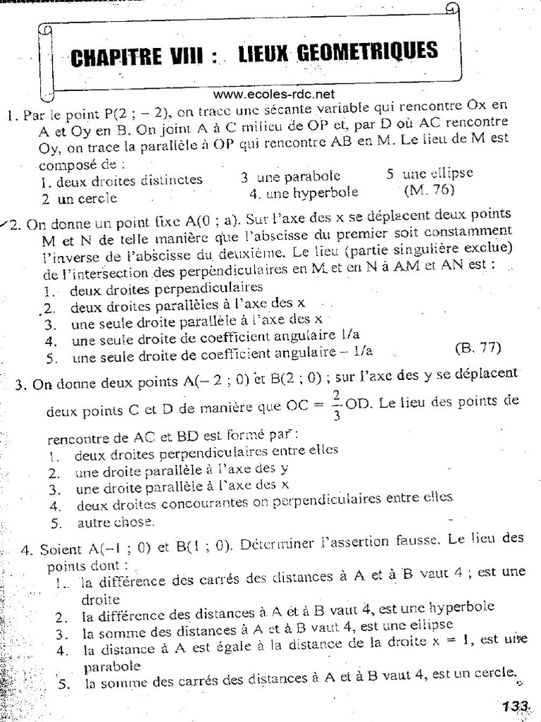 Math Exercices p133 | PDF