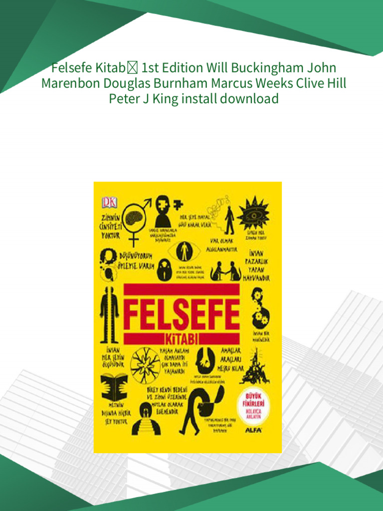 Felsefe Kitabı 1st Edition Will Buckingham John Marenbon Douglas ...