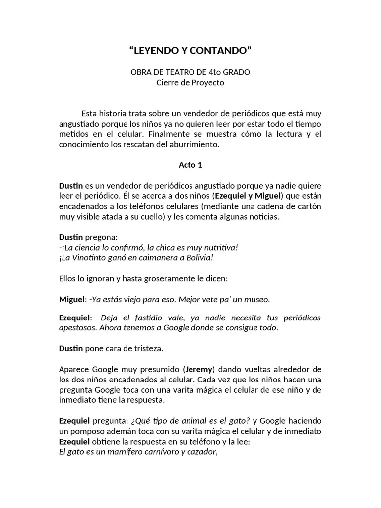 Leyendo y Contando | PDF