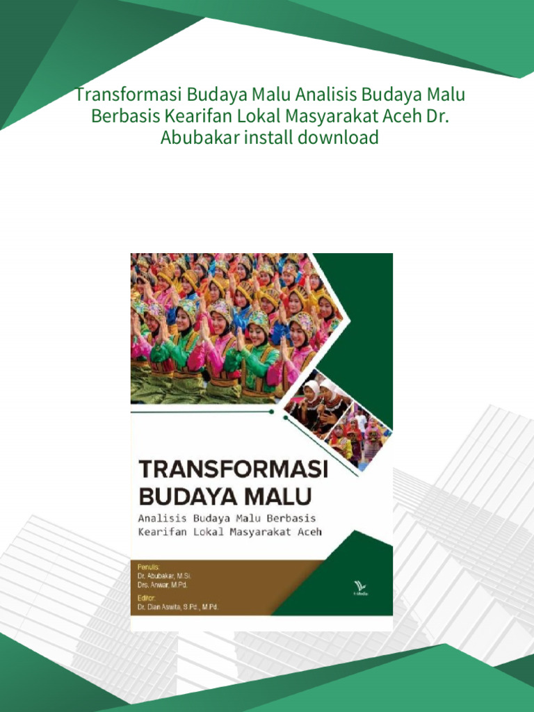 Transformasi Budaya Malu Analisis Budaya Malu Berbasis Kearifan Lokal ...