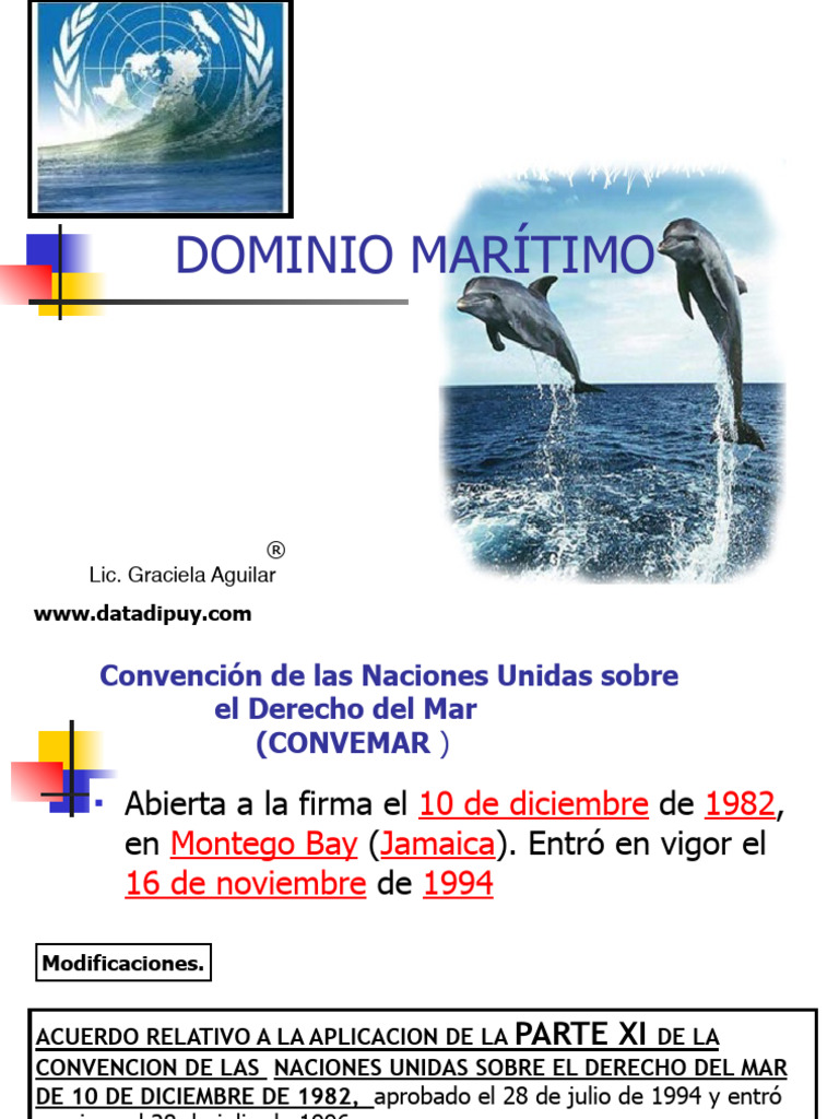 Dominio Marítimo (Power Point) | PDF | Zona económica exclusiva | Aguas ...