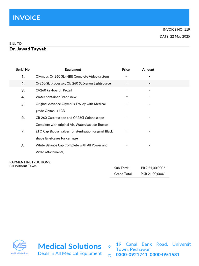 Olympus CV 260 SL - Dr. Jawad | PDF