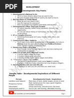 Development Class 10 Notes | PDF
