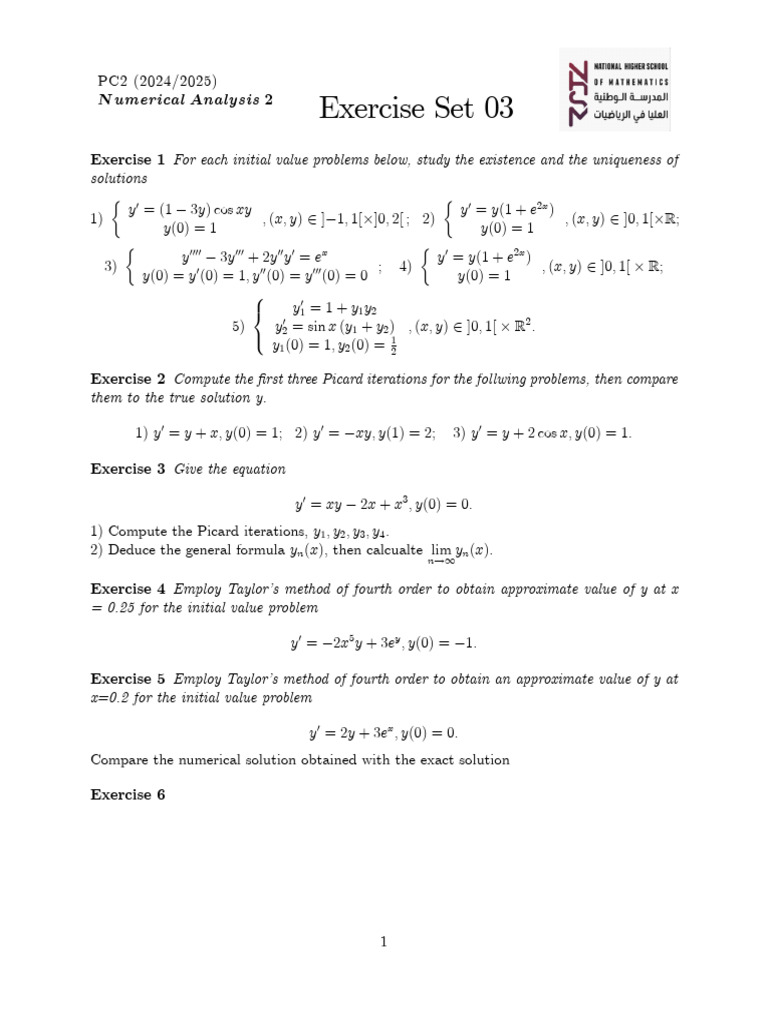 Worksheet 03 S2-2024-2025 | PDF | Mathematics Of Computing | Applied Mathematics