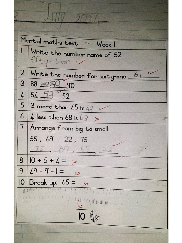 Grade 2 Test Term3 | PDF