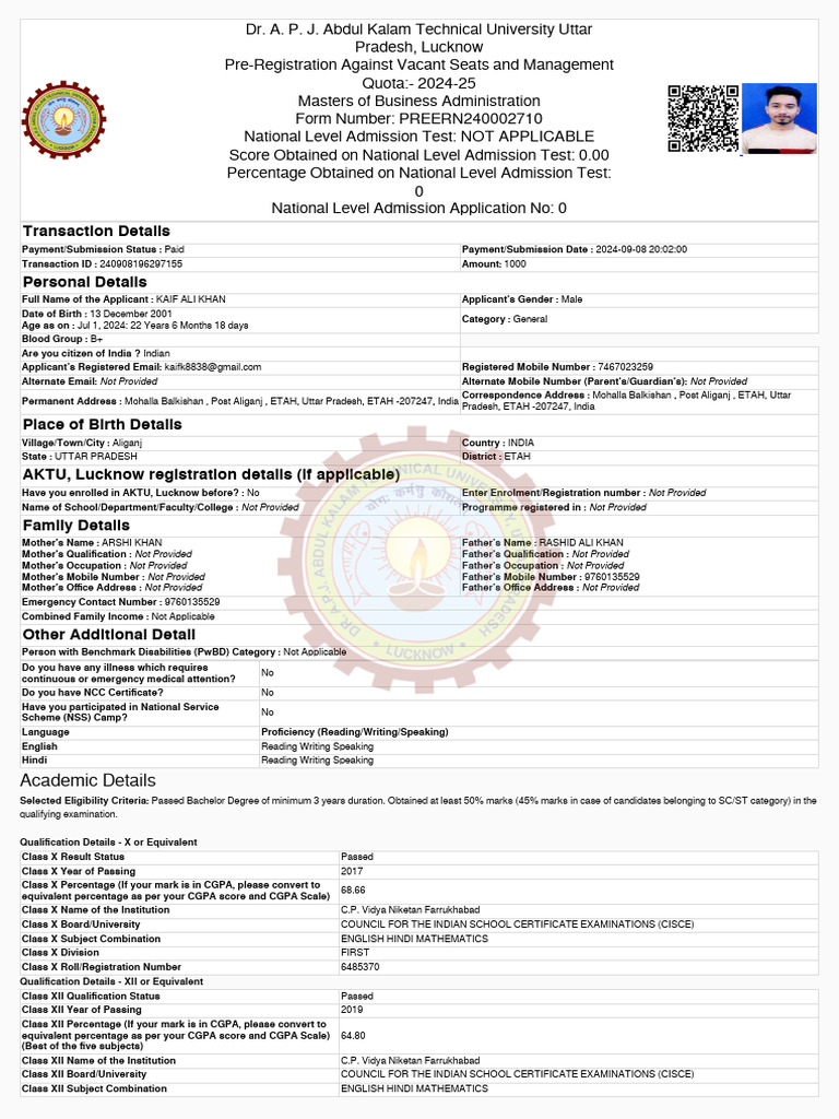 PREERN240002710 - 1725805927 Kaif Ali Khan | PDF