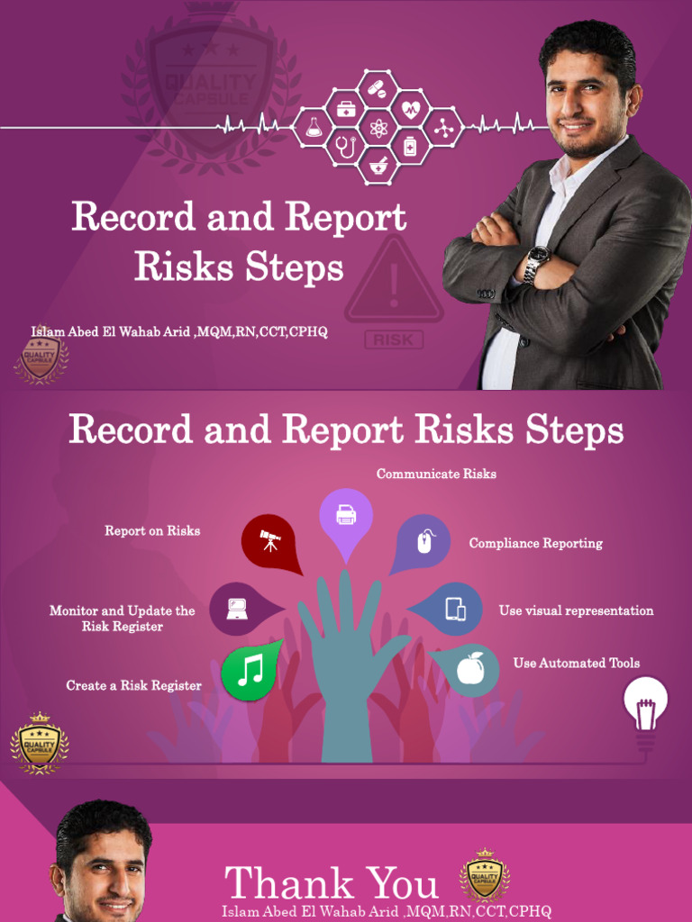 6-Record and Report Risks Steps | PDF