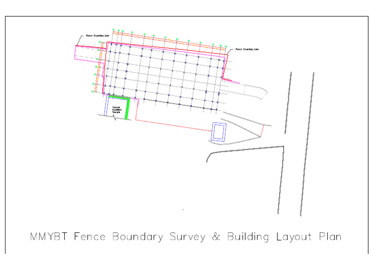 MMYBT Fence Boundary & Building Layout Plan & ERSS Layout Plan_BCPM(7-Oct-2024)-Model | PDF