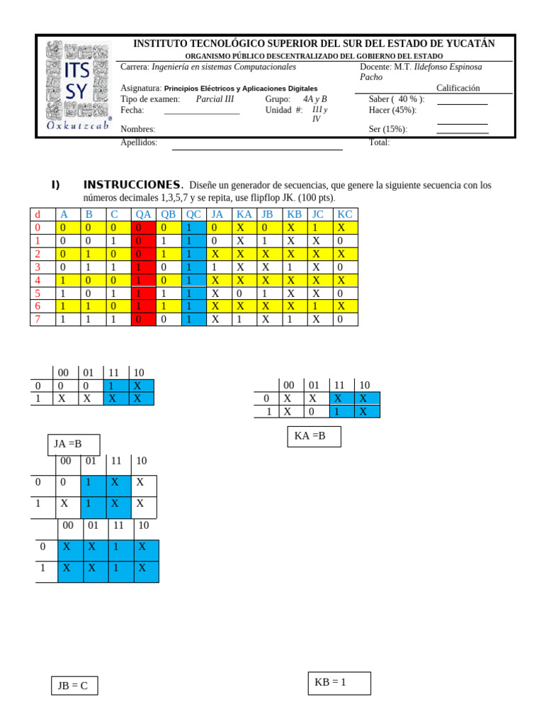 3a. Evaluacion de Principios Elec y AD Con Clave - 2023A | PDF