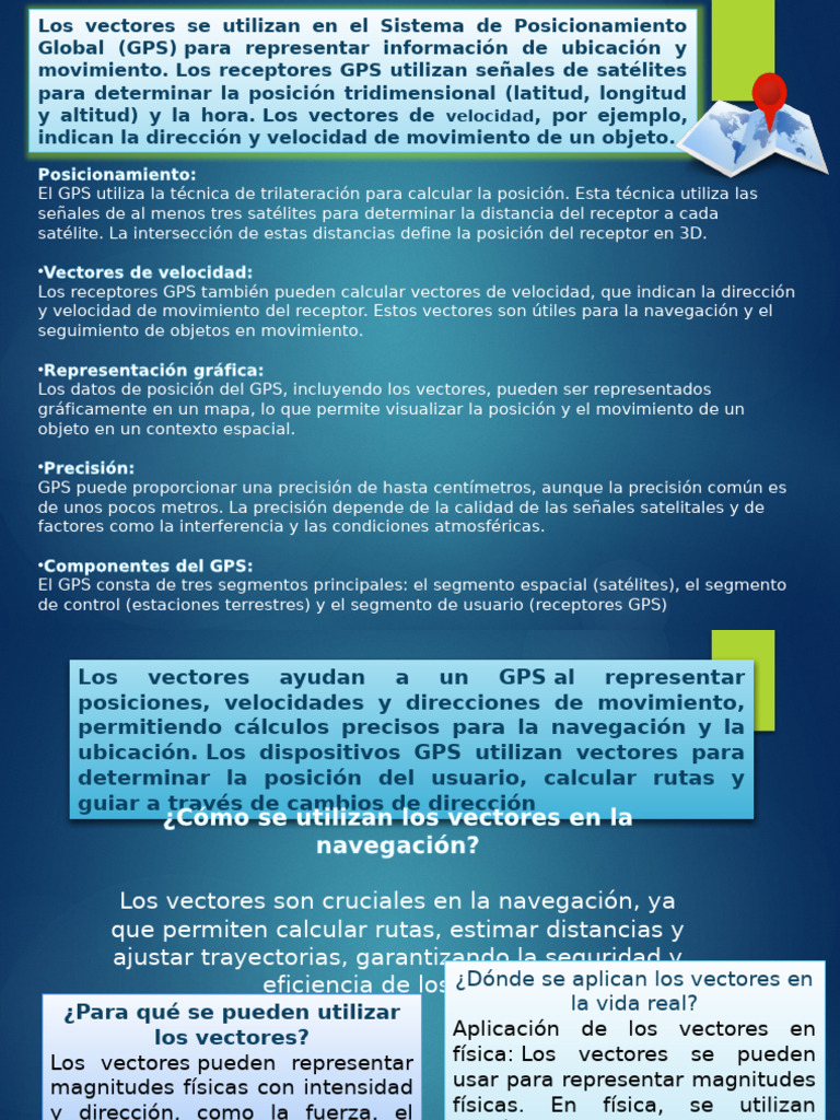 Vectores en GPS y Navegación | PDF | Sistema de Posicionamiento Global ...