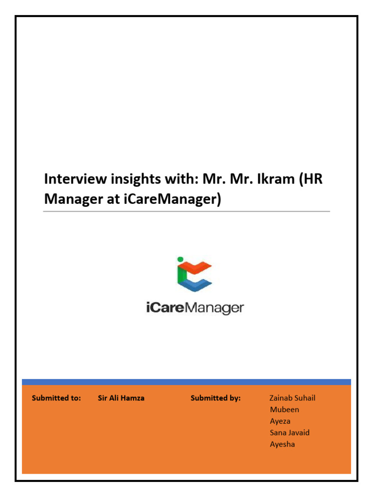 Interview Insights With Ikram | PDF | Employee Retention | Learning