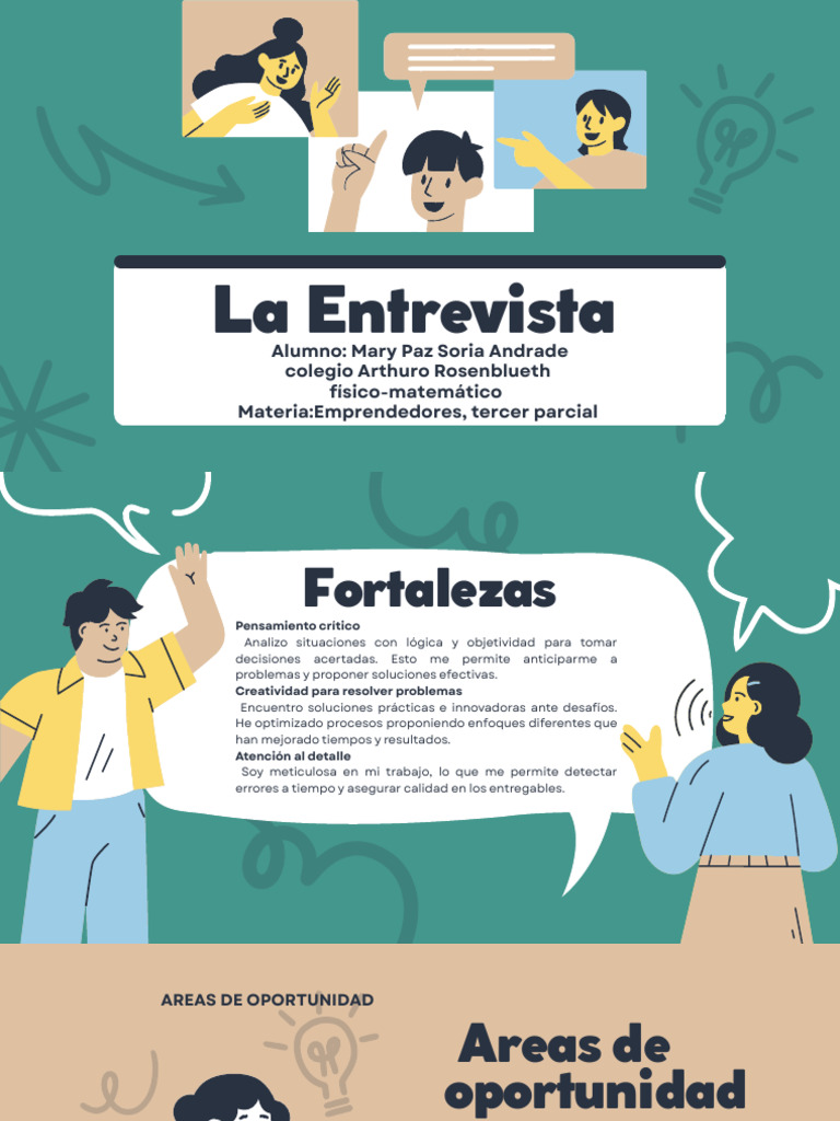 Fortalezas y Oportunidades en Entrevistas | PDF | Pensamiento | Creatividad