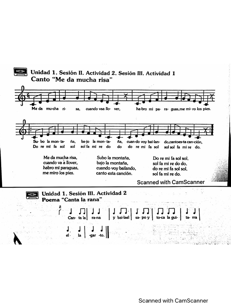 Cancionero Infantil | PDF