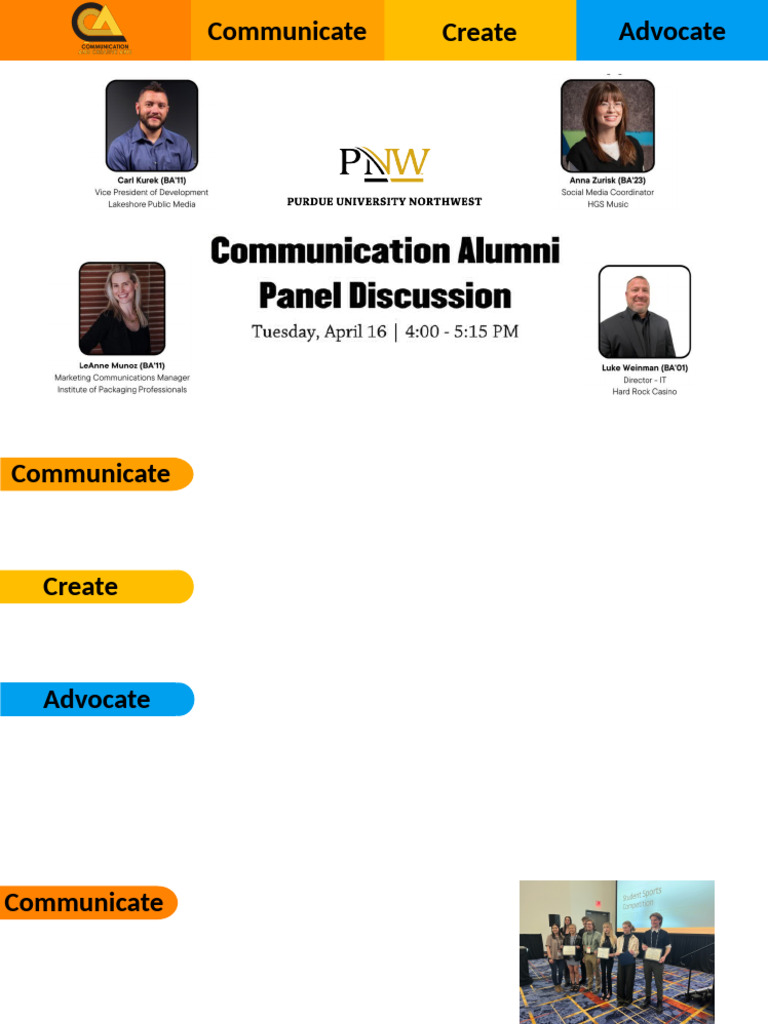 CCA Alumni Panel Presentation | PDF
