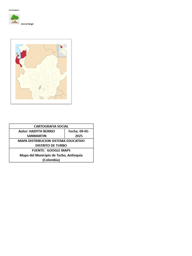 Mapa Educativo de Turbo, Antioquia | PDF