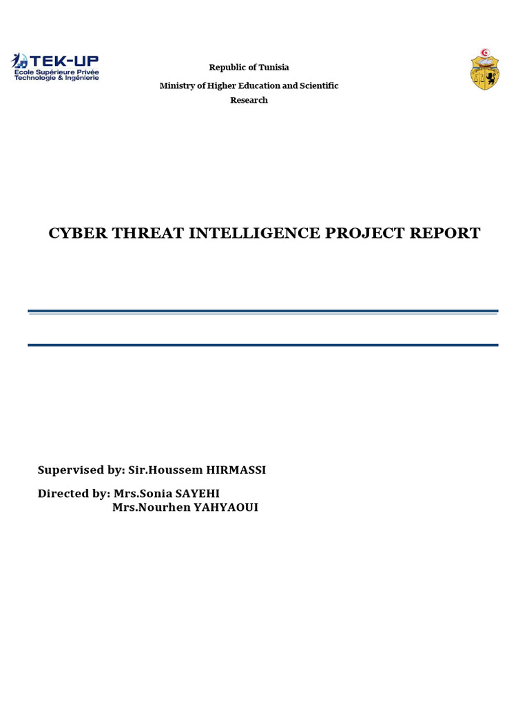 Rapport - Threat - Intelligent SSIR-B-5 | PDF | Malware | Computer Security