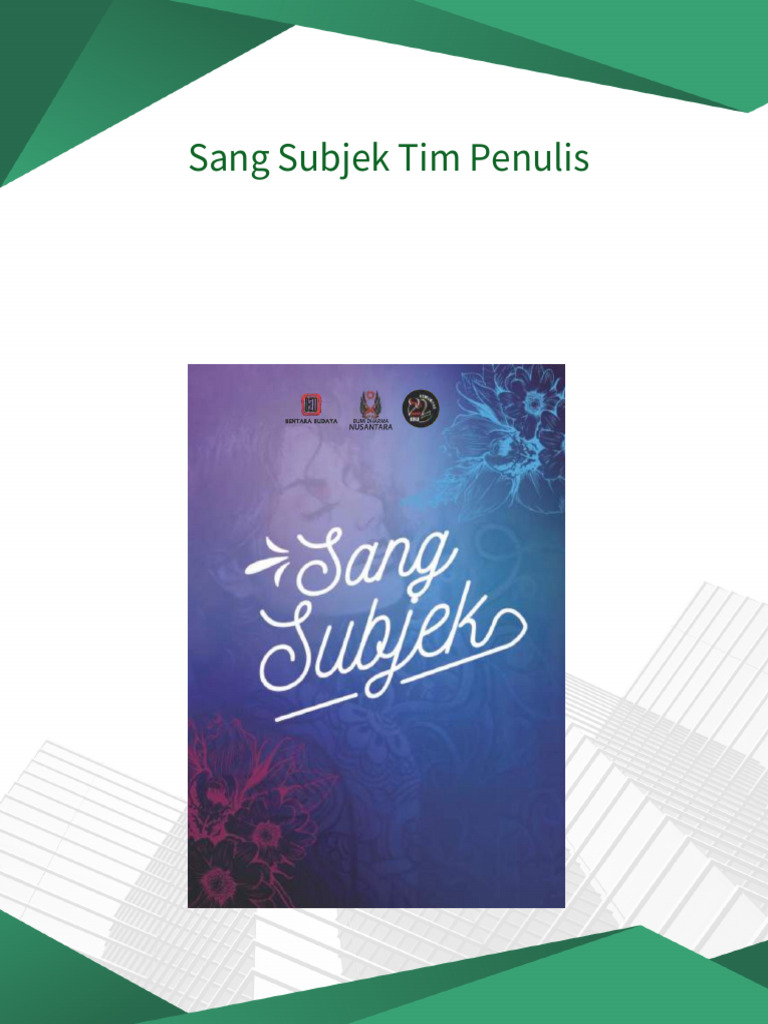 Sang Subjek Tim Penulis Download | PDF