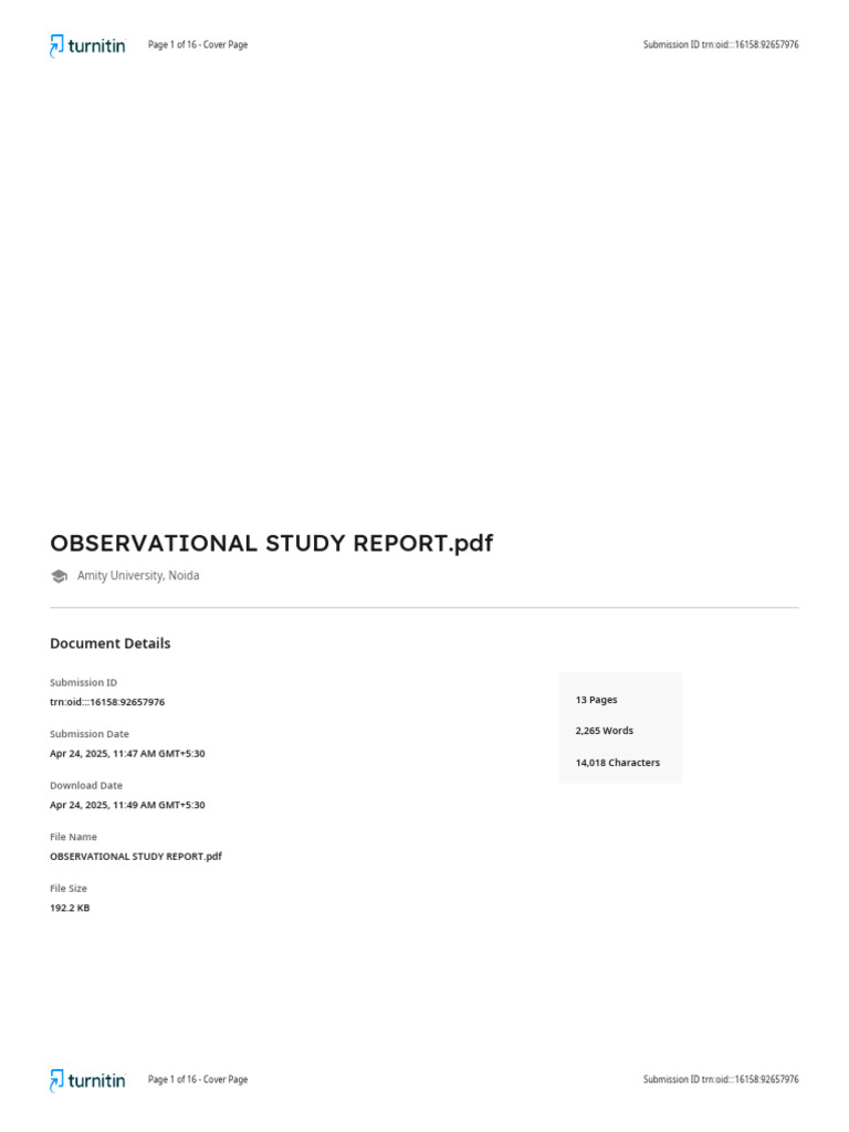 Autism Spectrum Disorder Observational Study | PDF | Citation ...